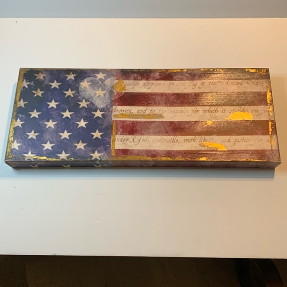 No Brand | Art | American Flag Painting Pledge Of Allegiance Wwire ...